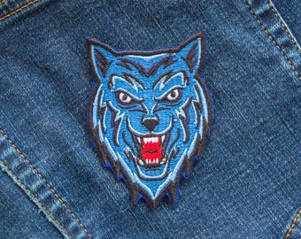 Embroidered Wolf Iron on Patch Wolf Patch Iron on Patch - Etsy