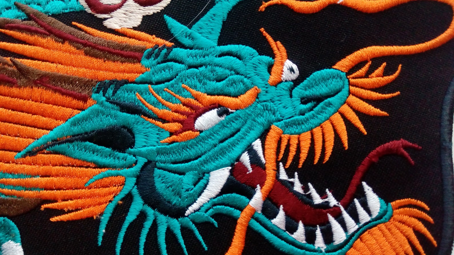 Large Embroidered Dragon Patch Iron-on Patch Large Patch | Etsy