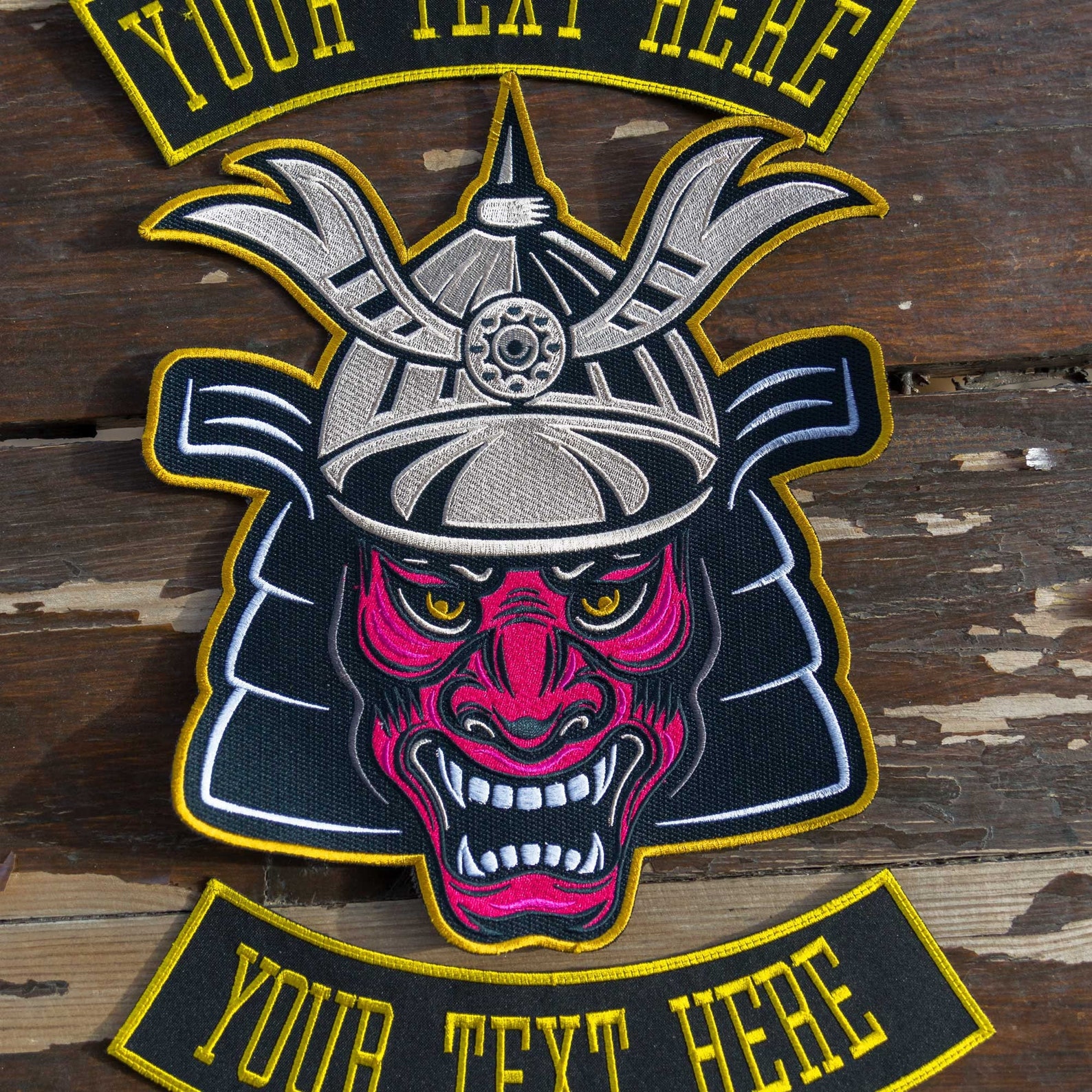 Japanese Demon Samurai Big Back Biker Patch Iron-on Wich | Etsy