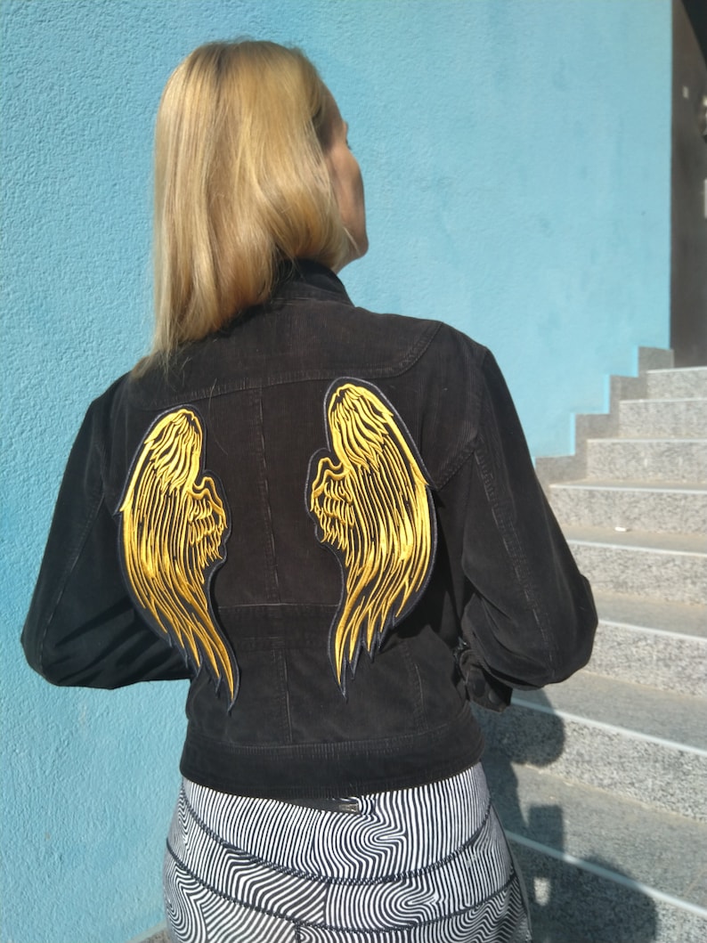 Large Wings Patch Embroidered Wings Patch - Etsy