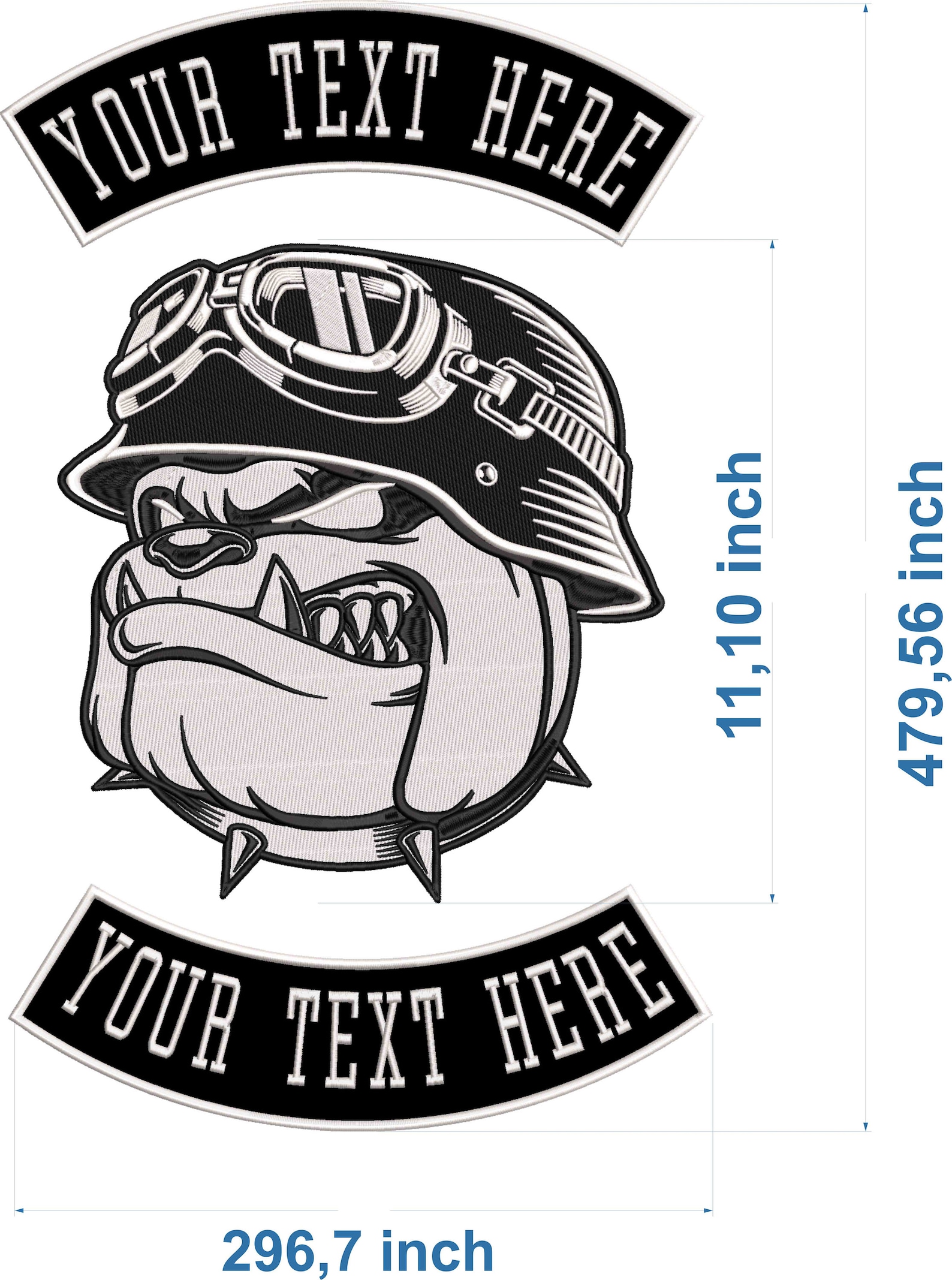 Biker Patches Back Patch Personalised Large Patches Custom | Etsy