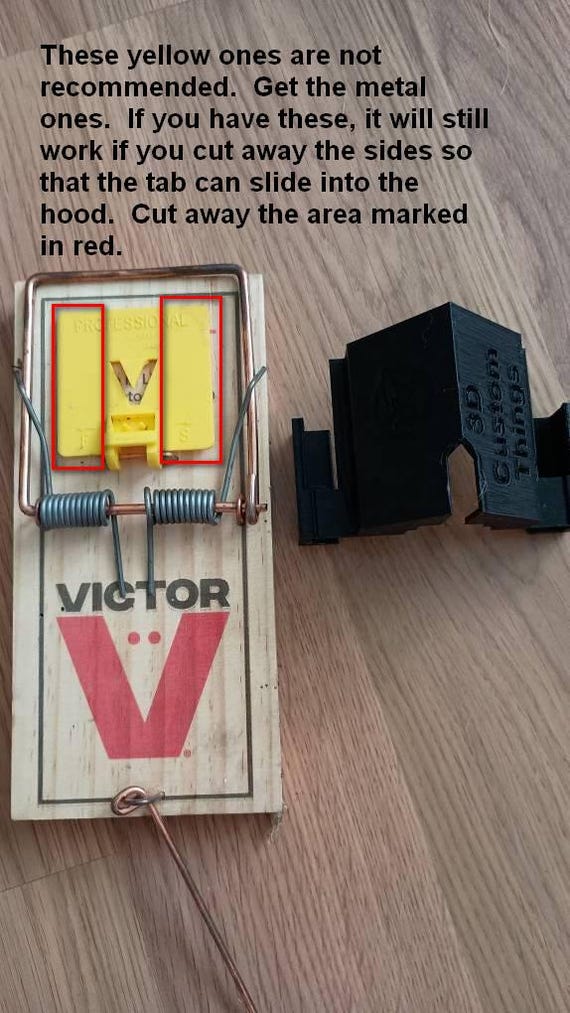 Dimensiones De Los Componentes De La Trampa Para Ratones Victor