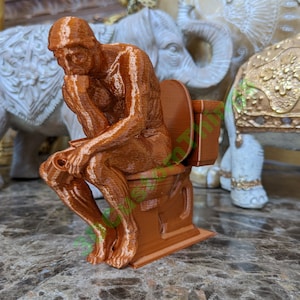 The Thinker , on the Toilet - Etsy