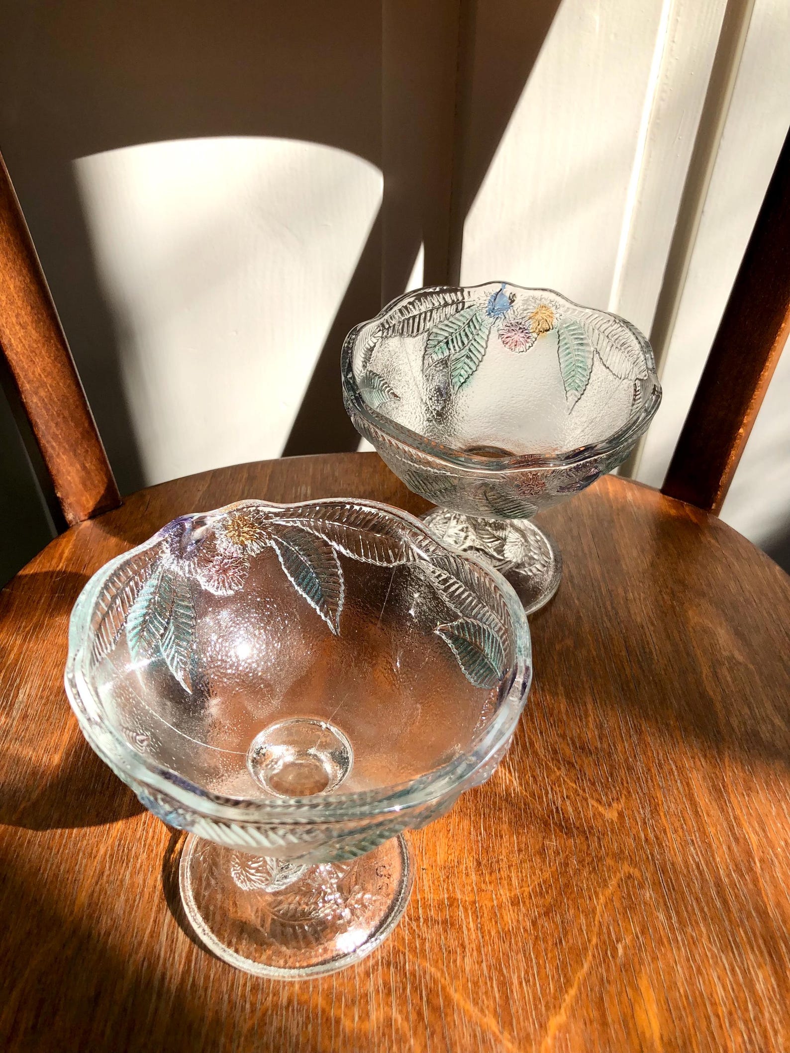 Vintage Ice Cream Cups, Glass Ice Cream Bowls - Etsy