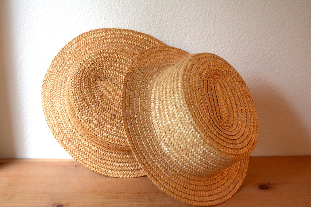Vintage Summer Hat - French Rattan Hat - Dark Beige - Etsy