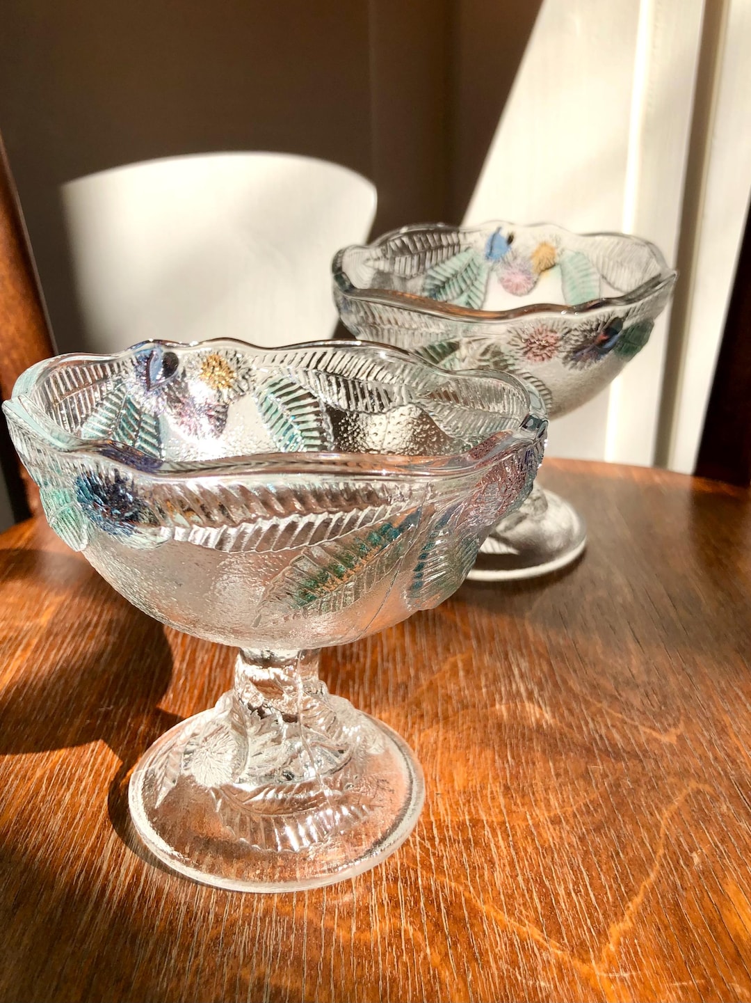 Vintage Ice Cream Cups, Glass Ice Cream Bowls - Etsy