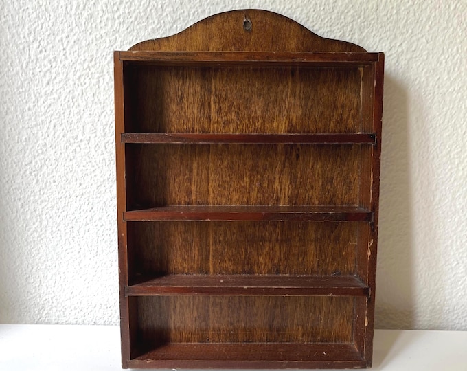 Vintage Small Wooden Display Box - Wooden Shelf - Etsy