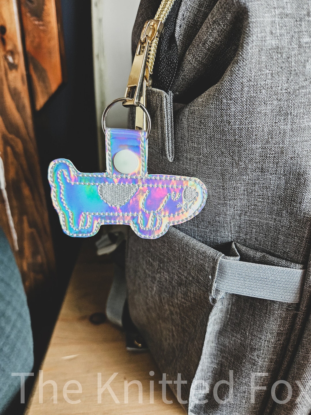 Long Dog Keychain | Hidden Dog | Snap Tab | Key Ring | Basket Stuffer ...