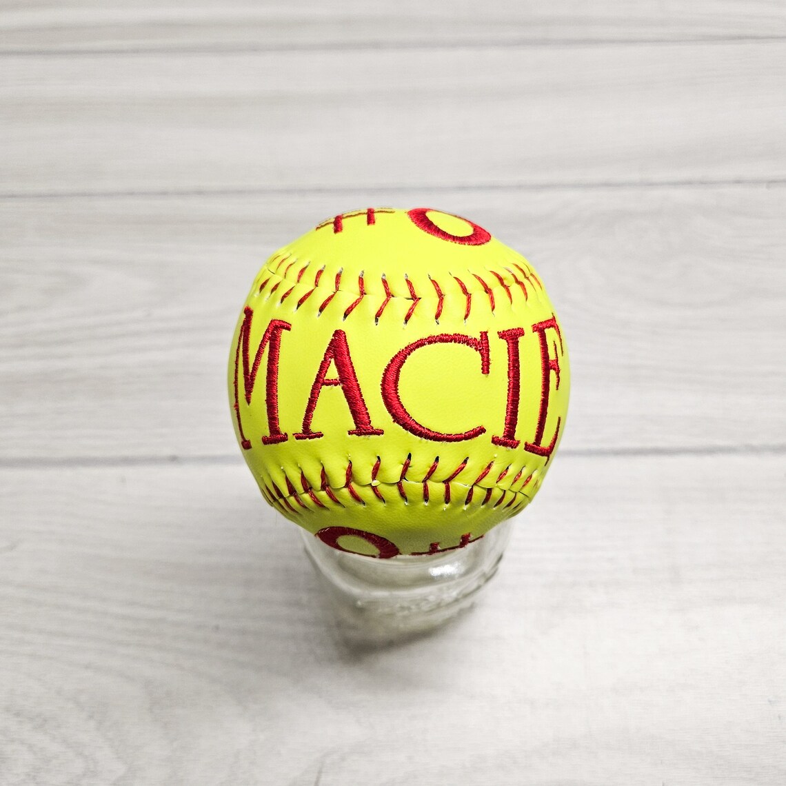 Custom Embroidered Softball | Keepsake Gift | Softball Player | End of ...