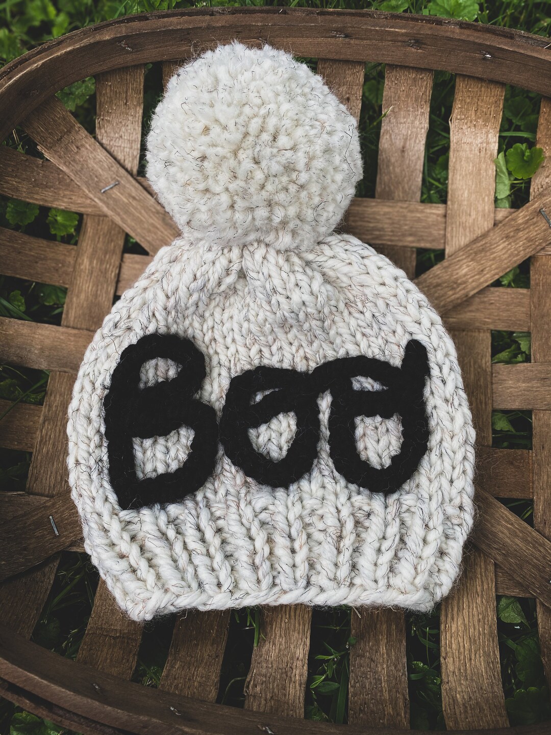 Boo Hat // Halloween Hat // Made to Order Custom Hat // Newborn Knit ...