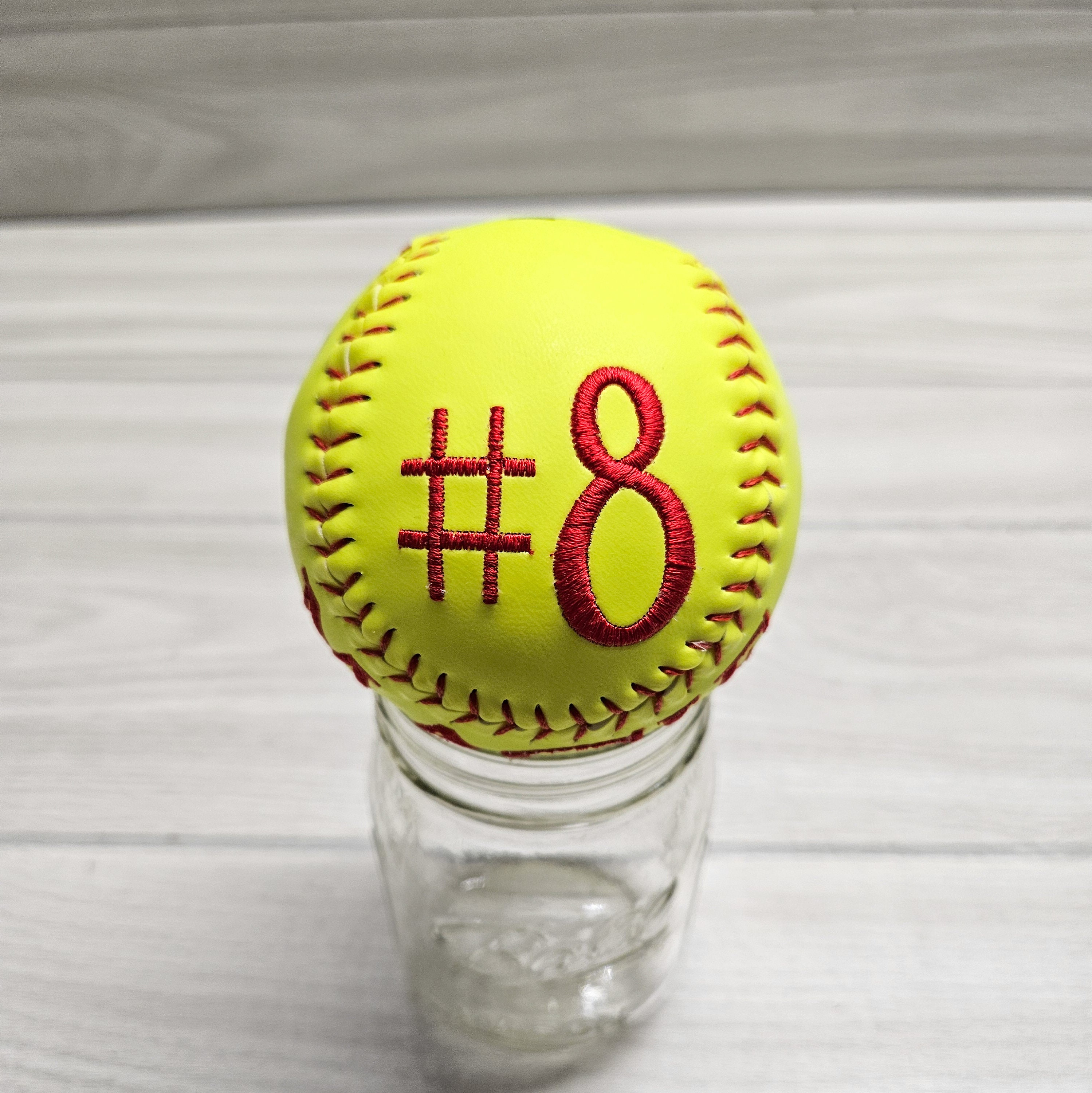 Custom Embroidered Softball | Keepsake Gift | Softball Player | End of ...