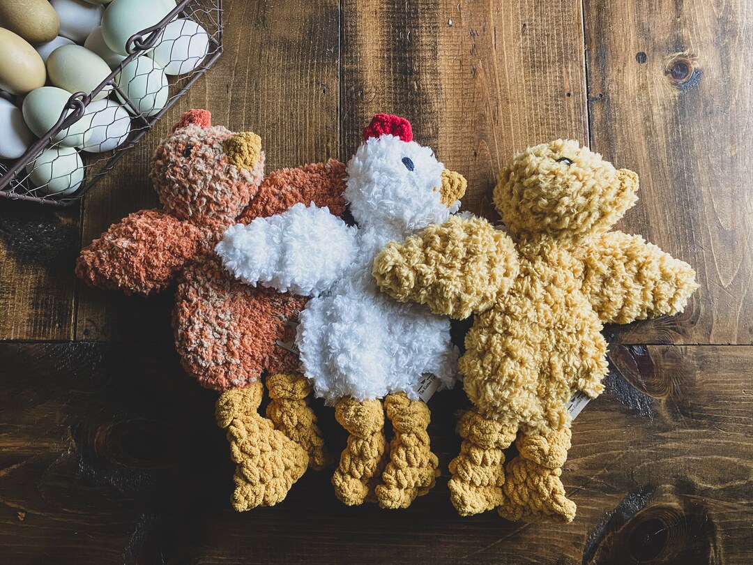 Chicken Lovey Fuzzy Chicken Sherpa Chicken Cuddle Chicken Chicken Toy ...