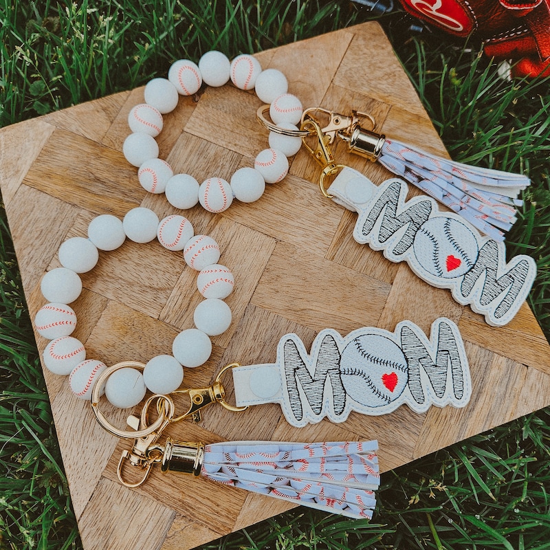 Key Chain Baseball Mom - Etsy UK