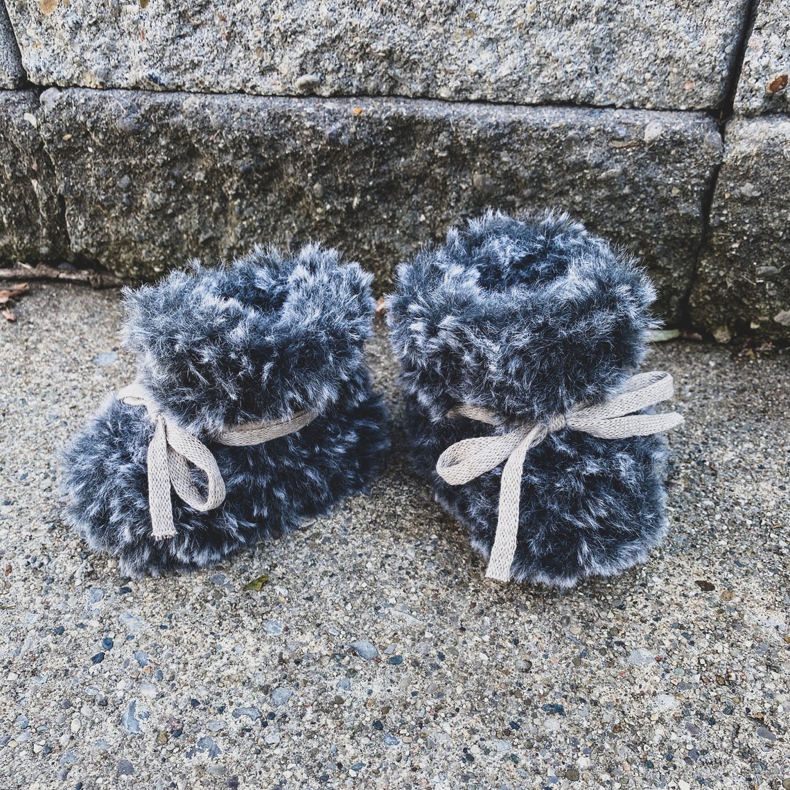 Fur Baby Booties | Soft Baby Booties | Baby Crib Shoes | Fuzzy Booties ...