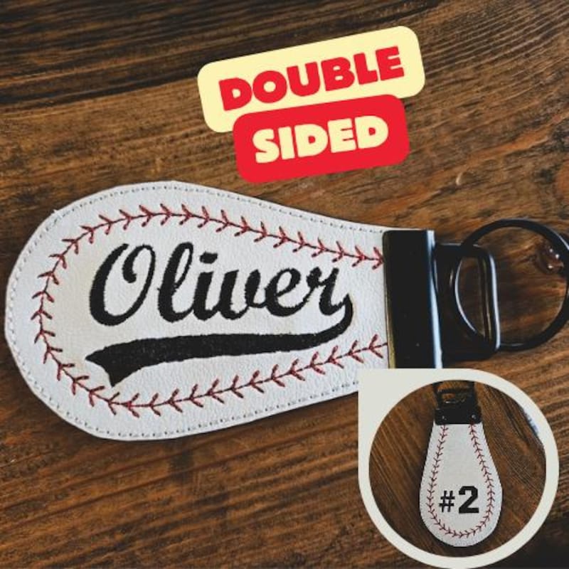 Baseball Keychain - Etsy