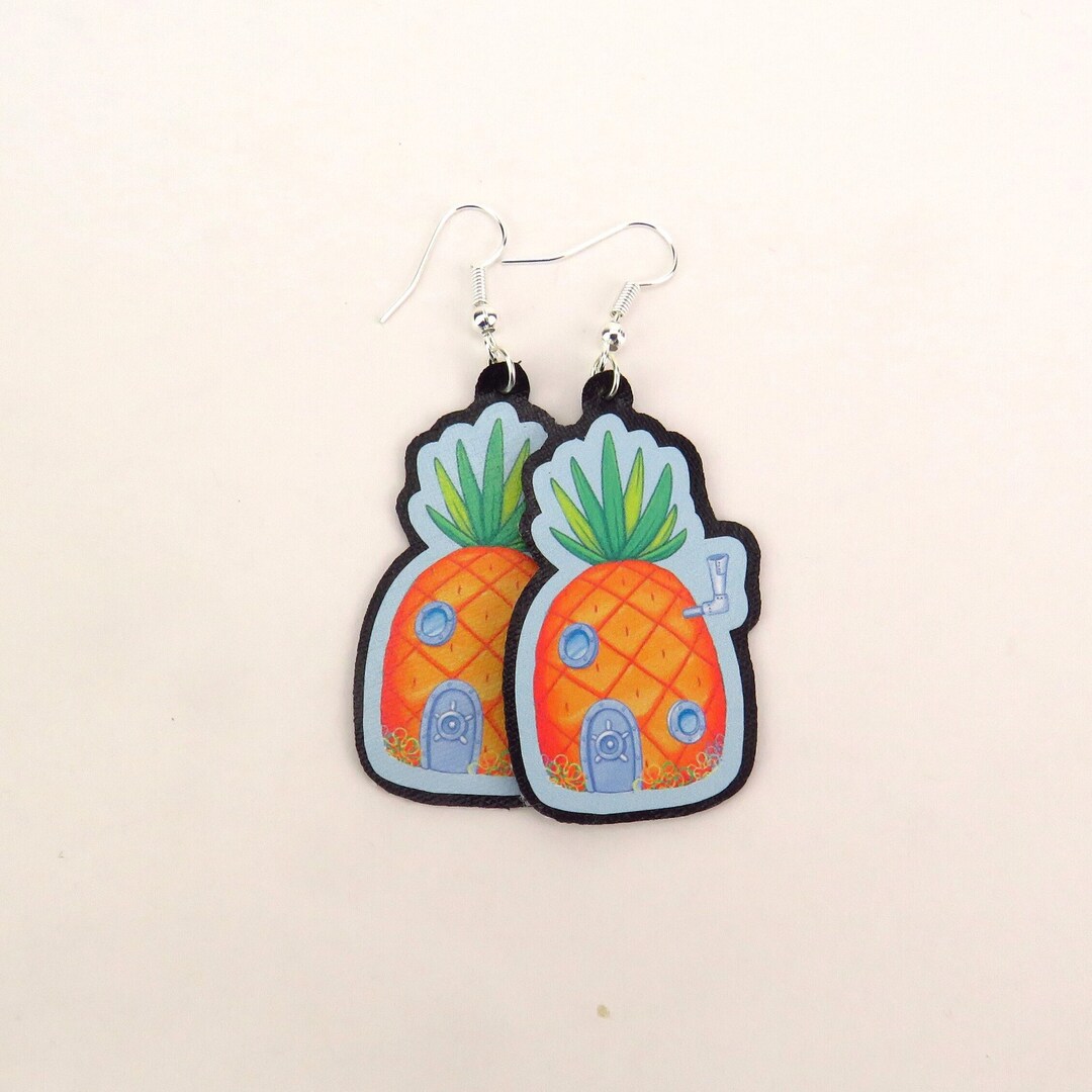 Spongebob Pineapple House Earrings - Etsy