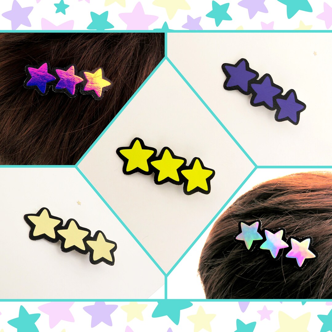 Kawaii Cute Star Hair Clip - Etsy