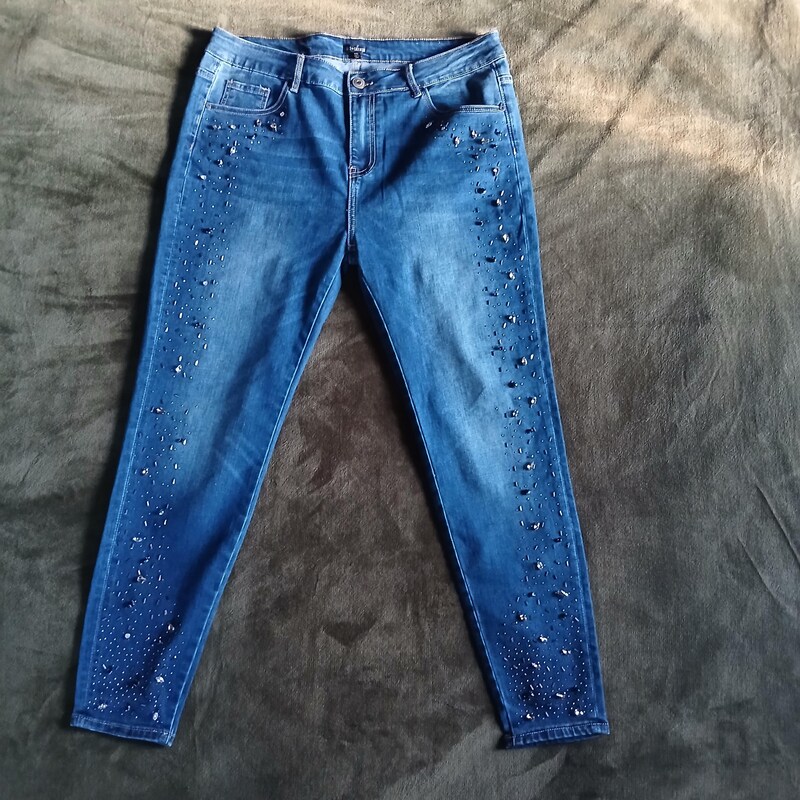 Studded Jeans - Etsy