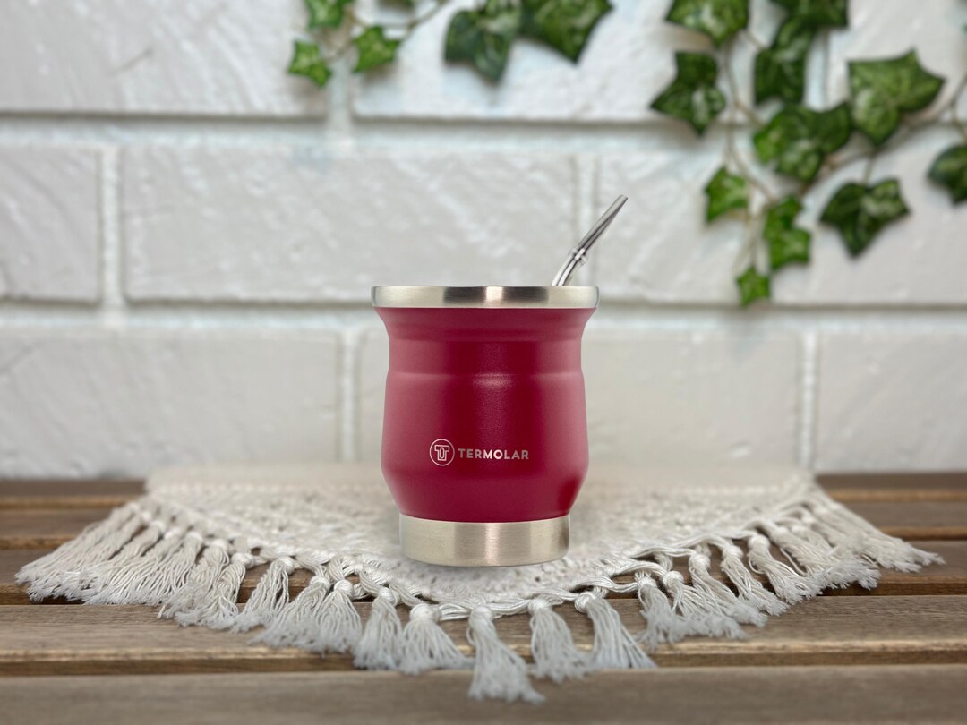 Stainless Steel Yerba Mate Cup, Mate Straw, Bombilla, Termolar ...