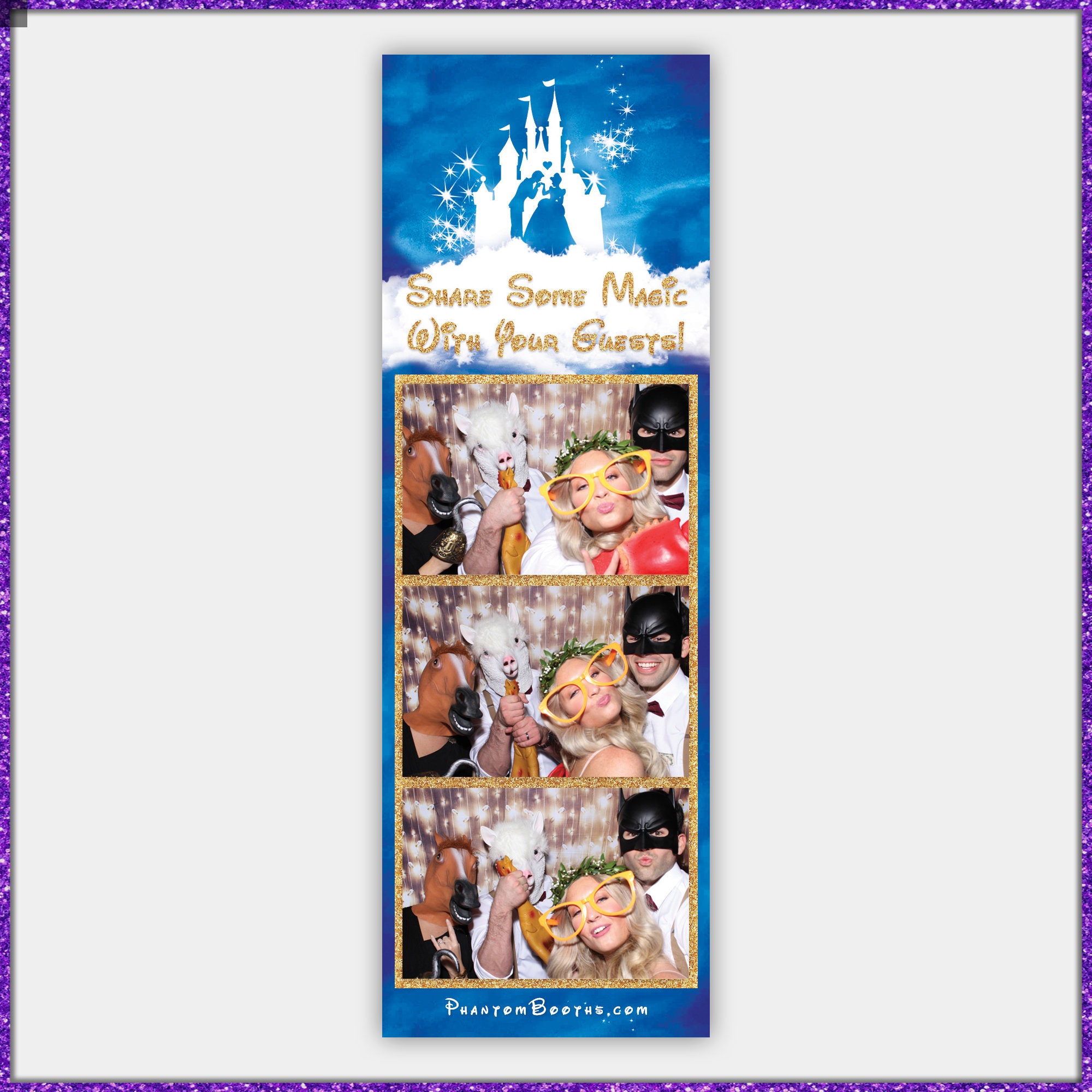 Custom Disney Themed Wedding Photo Booth Photo Strip 2x6, 4x6 ...