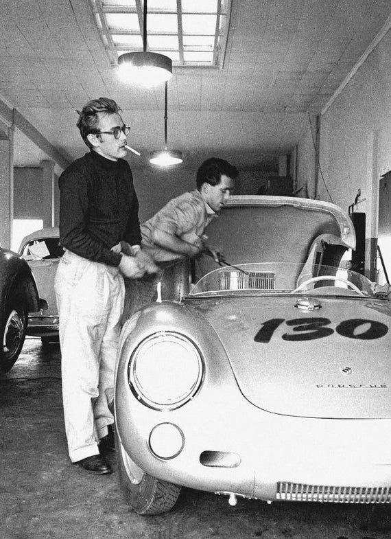James Dean Porsche 550 Spyder Poster