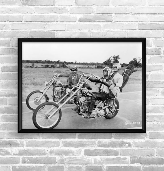 Easy Rider Poster Black And White