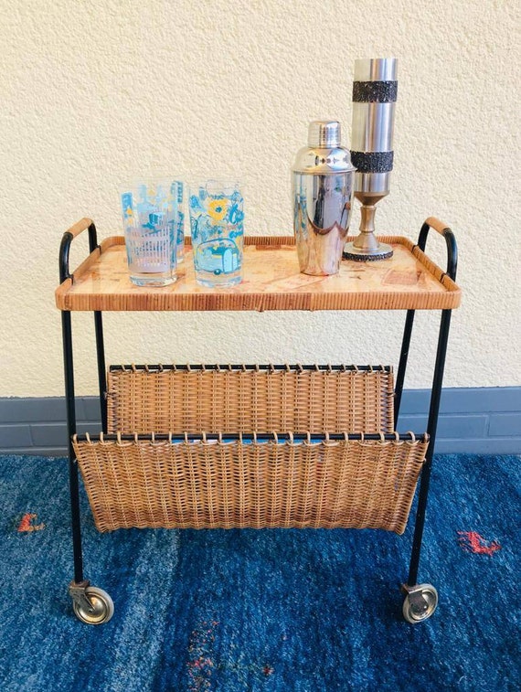 A beautiful vintage newspaper stand / newspaper table / | Etsy