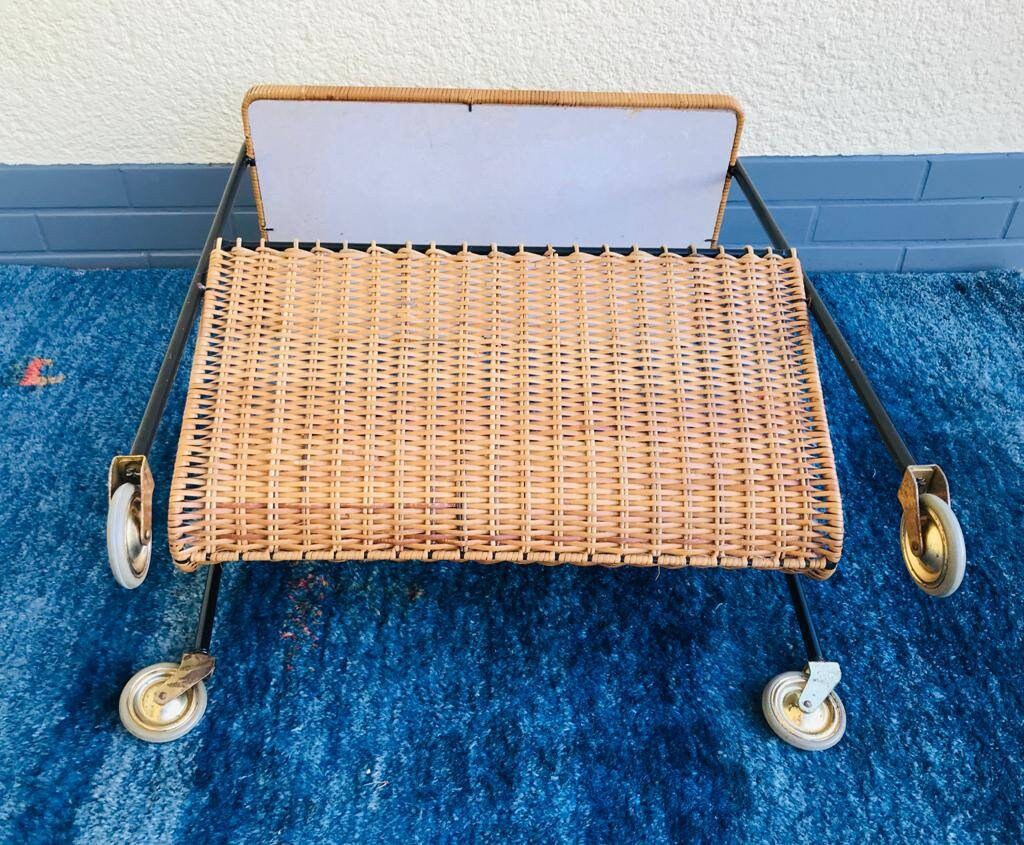 A beautiful vintage newspaper stand / newspaper table / | Etsy