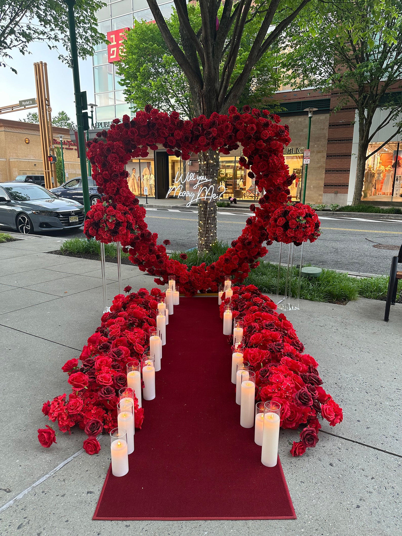 Giant Heart Wedding Proposal Arch - Etsy