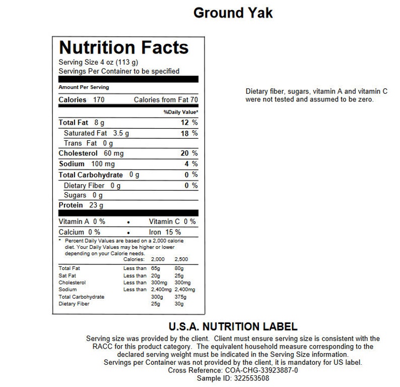 Yak Burger Yak Meat - Etsy