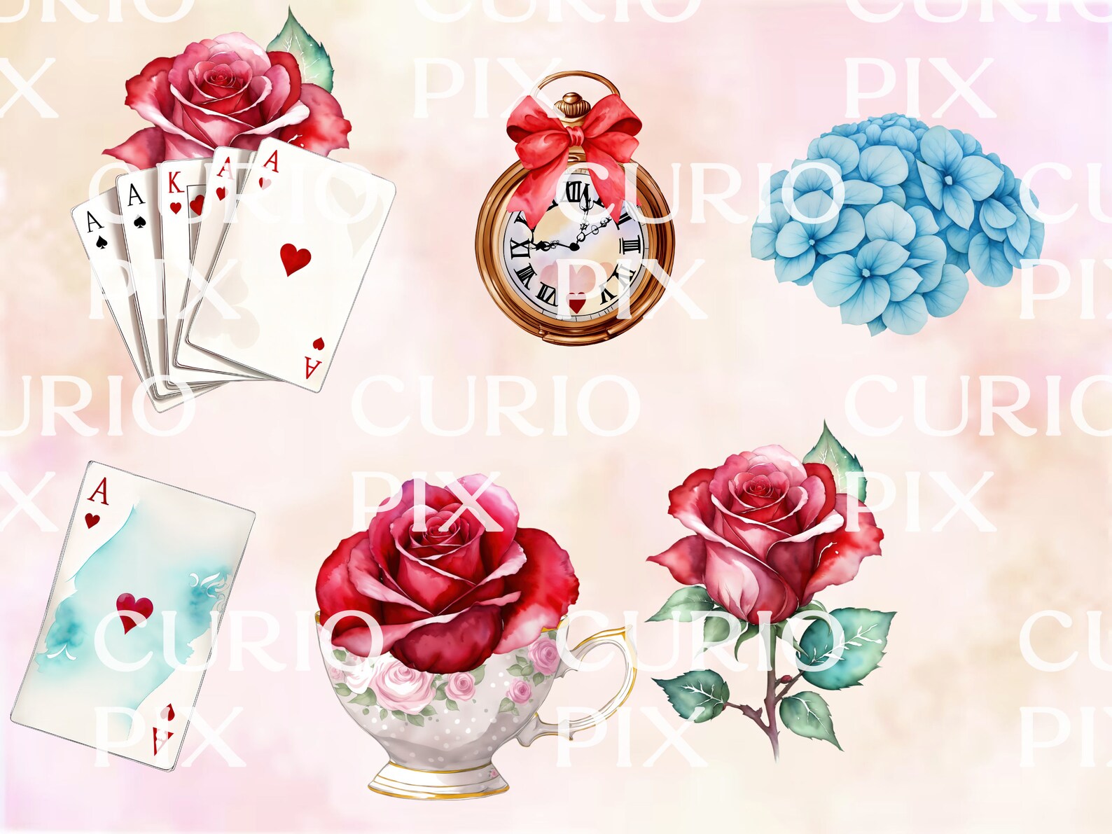 Alice in Wonderland Clipart Alice Clip Art Watercolor Alice - Etsy Canada