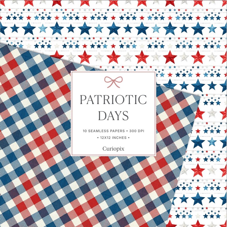Patriotic 4th of July Seamless, Independence Day Patterns, American ...