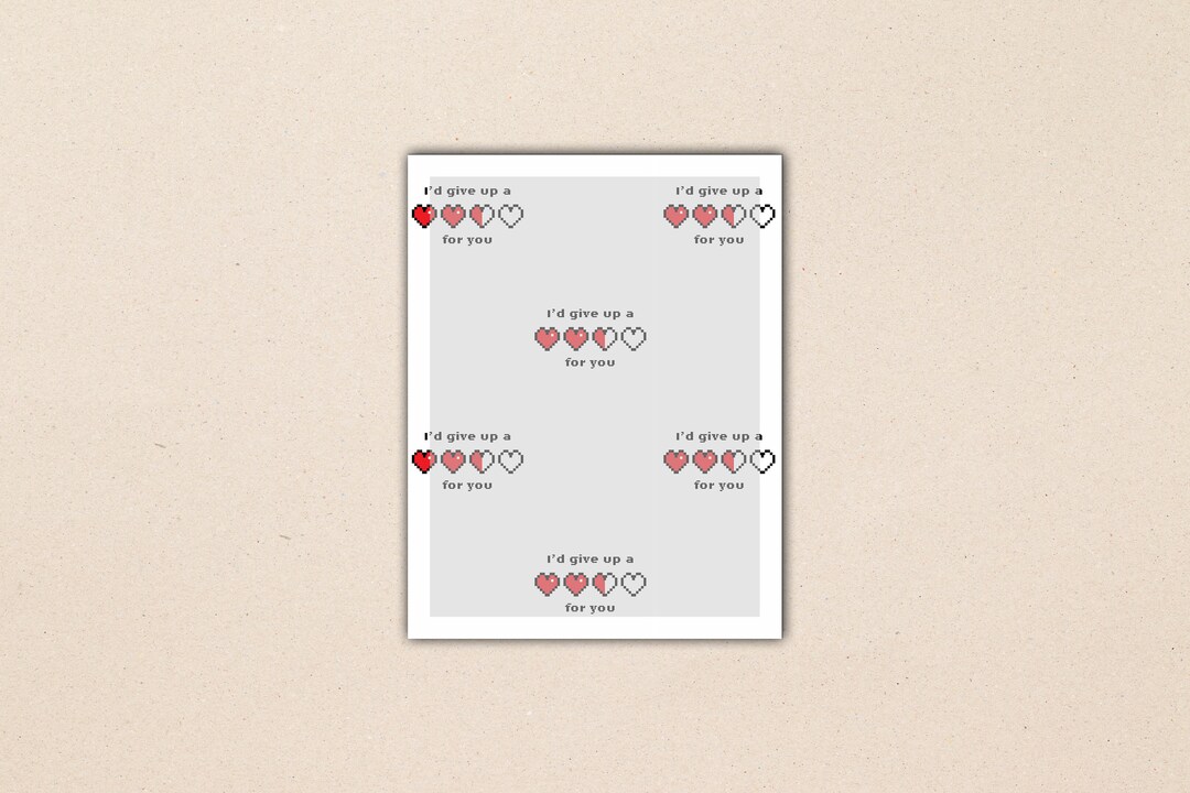 8-bit Pixel Heart Notepad, Gamer Notepad, Writing Accessories, Cute ...