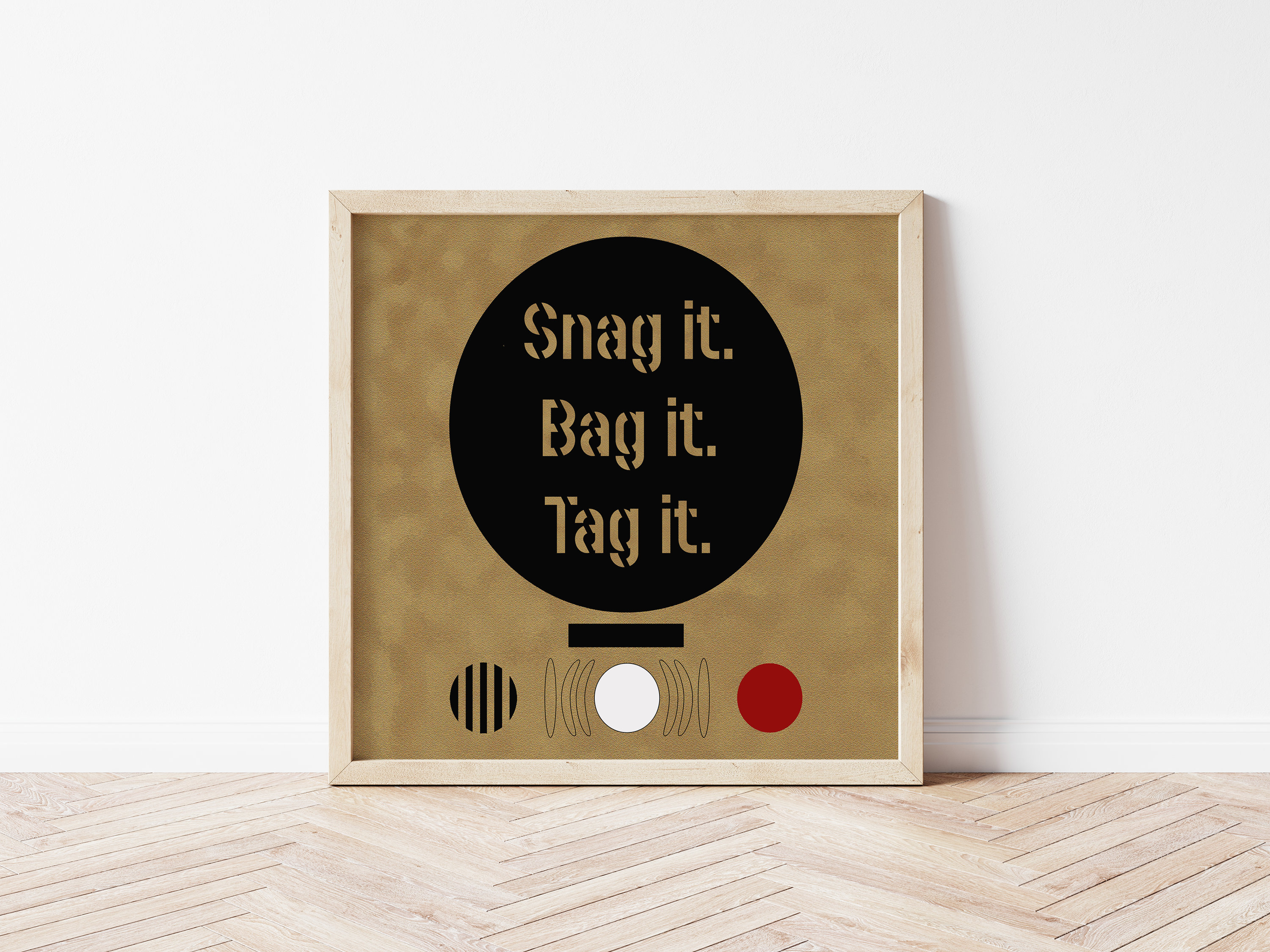 Warehouse Agents Inspired, Snag Bag Tag, Farnsworth Inspired, Unframed ...