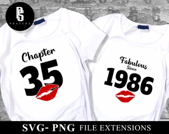 Chapter 35 Birthday Svg | Etsy
