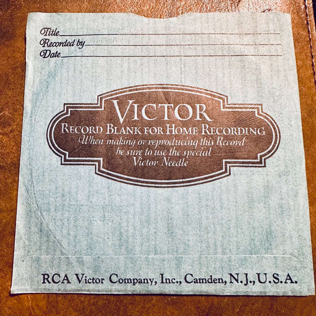 Antique Blank Original Victor Record for Home Recording for Victor ...