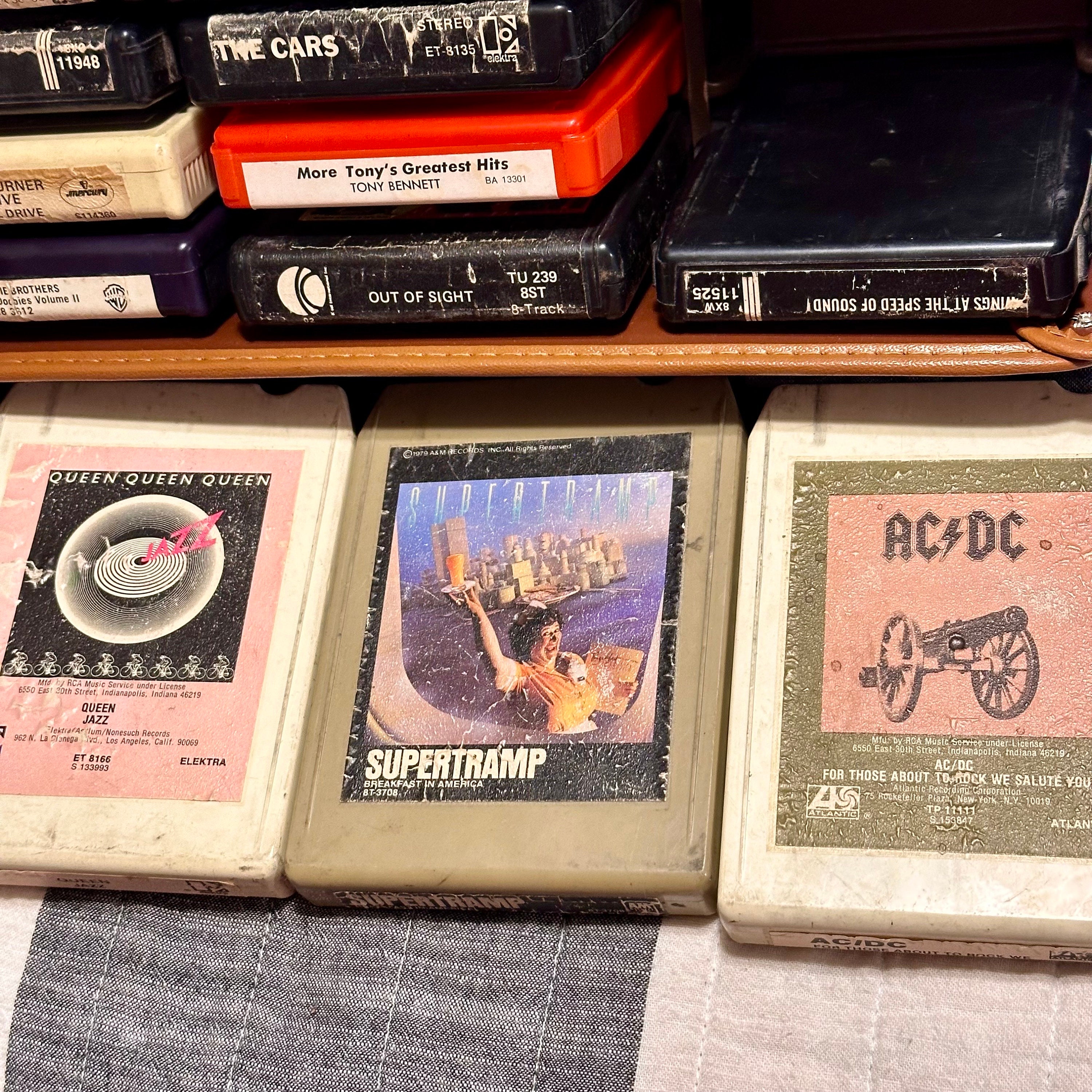 Vintage Case Full of Best 8 Track Cassettes All Epic Artists 24 Total ...
