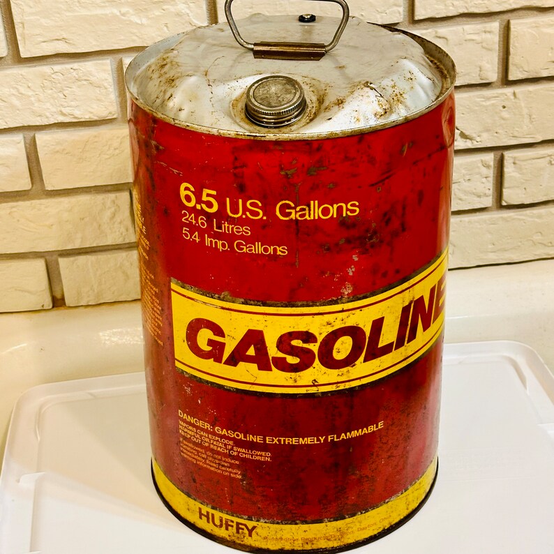 Vintage Huffy 6.5 Gal 1982 Metal Gas Can - Etsy