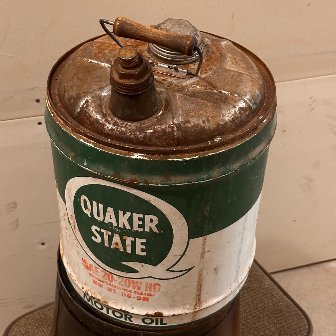 Vintgage 1950's Quaker State 5 Gal Oil Can Excellent Condition - Etsy