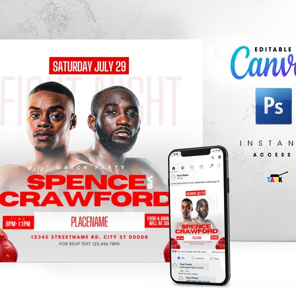 Fight Night Party - Etsy