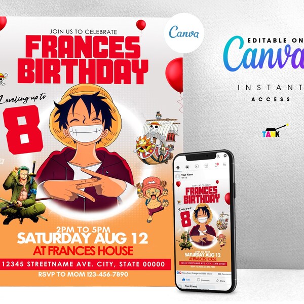 Birthday Invitation One Piece - Etsy