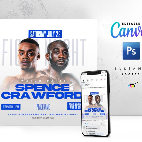 Fight Night Party - Etsy