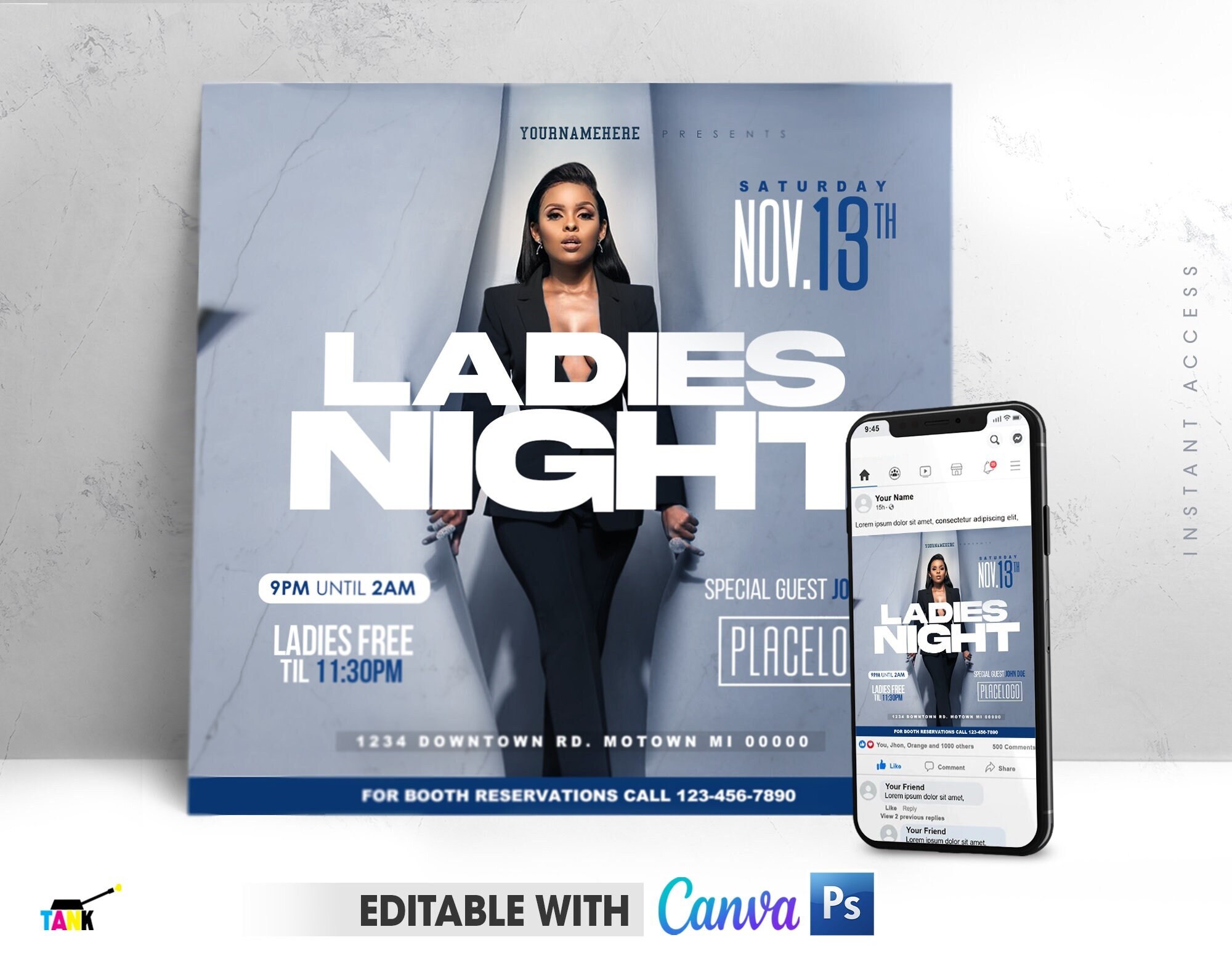 Ladies Night Party Flyer Template
