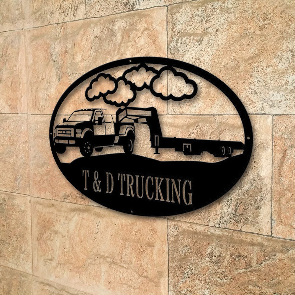 Personalized Truck Metal Sign | Etsy