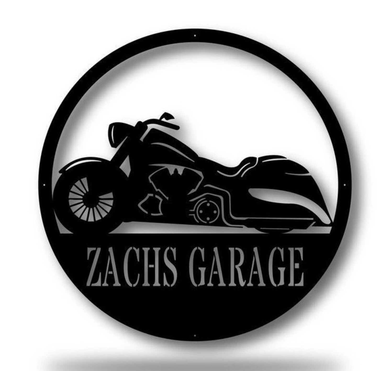 Custom Motorcycle Metal Sign | Etsy