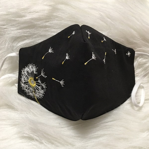 Embroidered Mask - Etsy