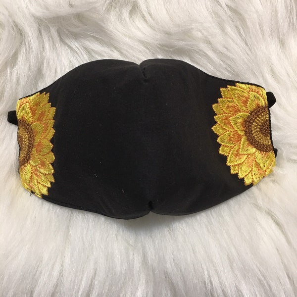 Sunflower Face Mask - Etsy