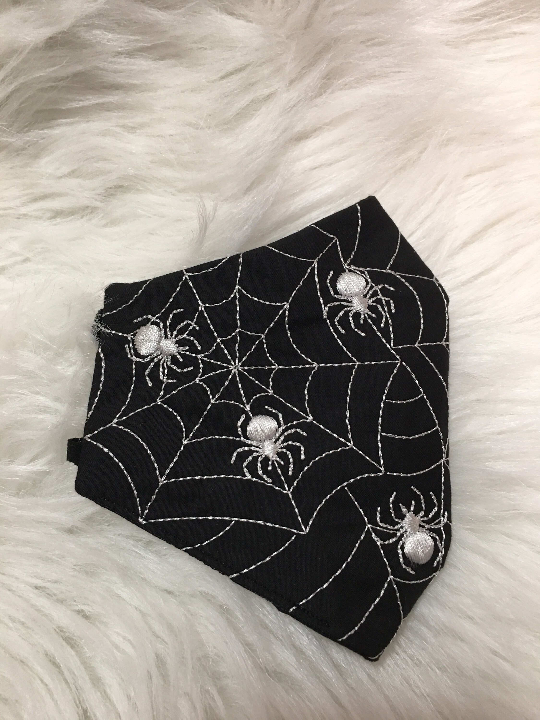 Custom Embroidered Spider Face Mask Spiders in Web Mask - Etsy