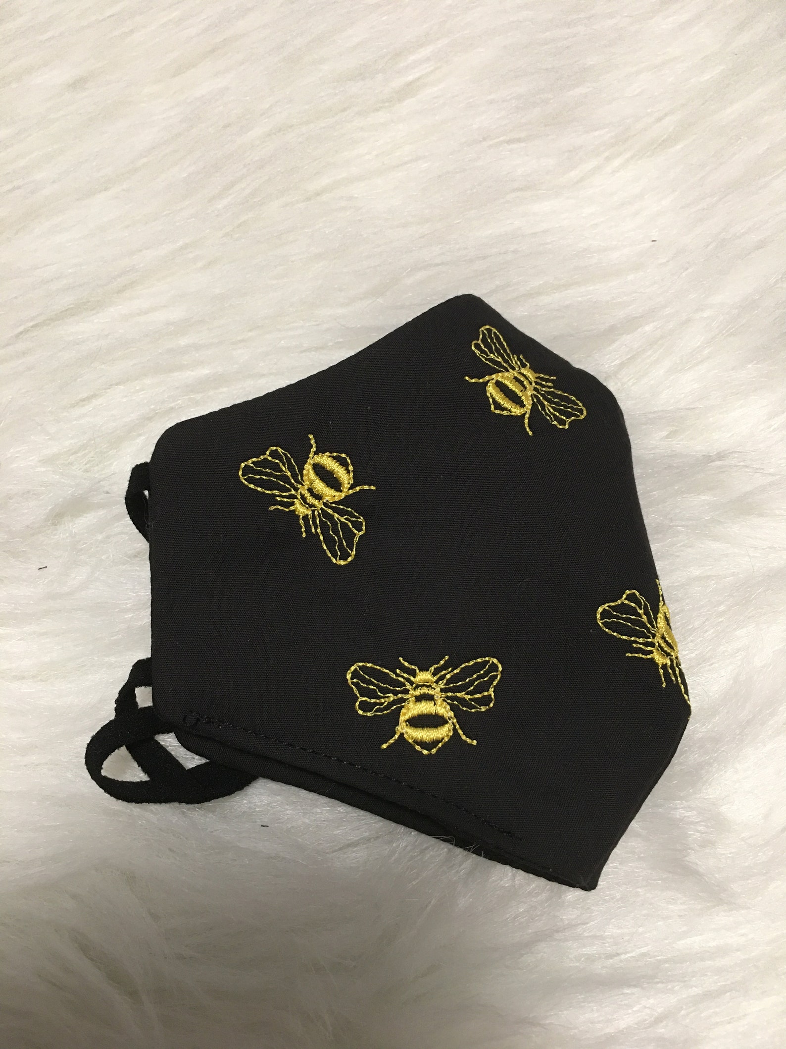 Bee Face Mask Embroidered Bee Face Mask Small Medium and - Etsy