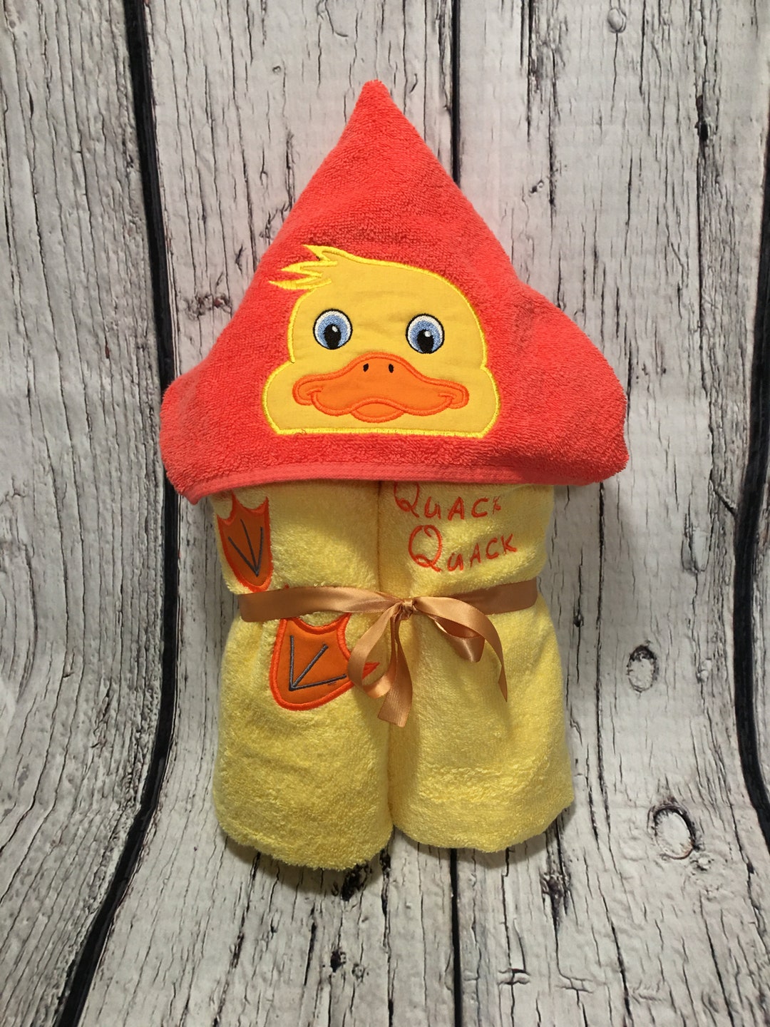Duck Hooded Towelrubber Duck Full Size Hooded Towel - Etsy
